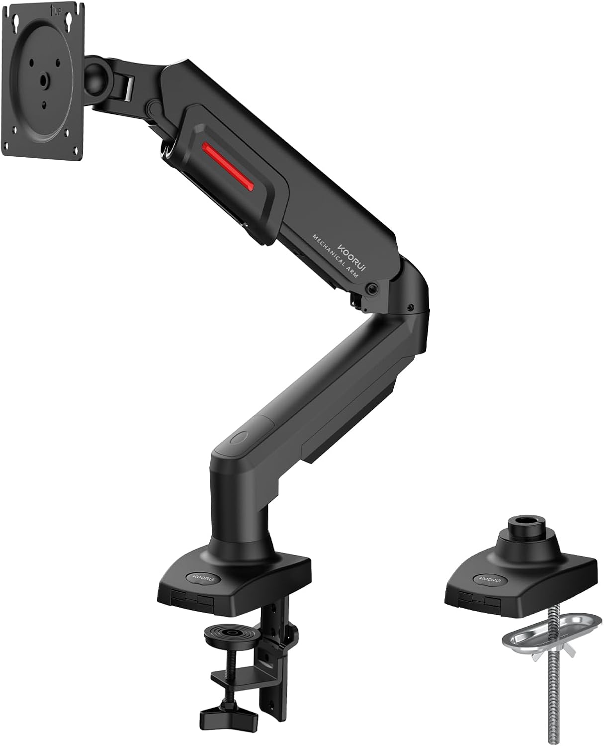 Koorui Adjustable Monitor Arm for 17-32 Inch Screens with Gas Spring ...